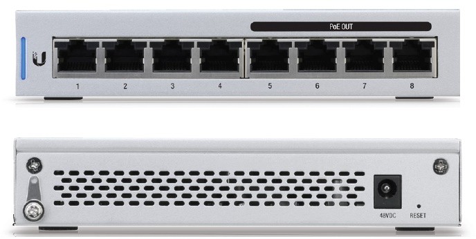 Суич Ubiquiti - UniFi Switch 8 60W, 8 порта, бял | Ozone.bg