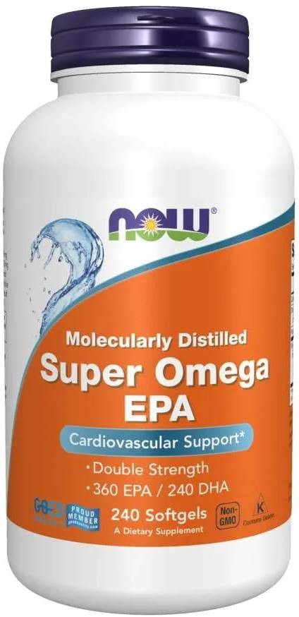 Super Omega EPA, 240 гел капсули, Now | Ozone.bg
