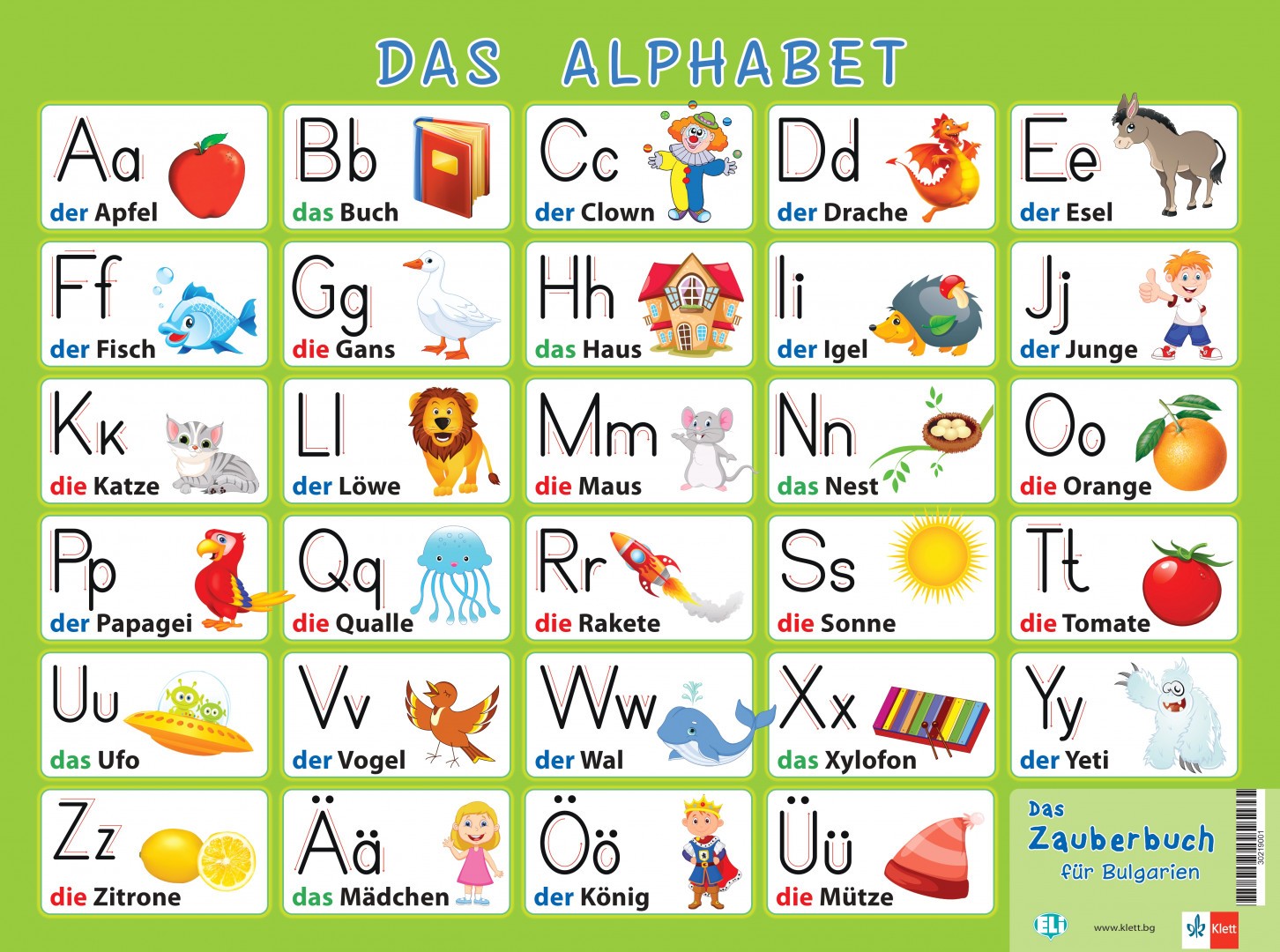 Табло по немски език - Das Alphabet | Ozone.bg