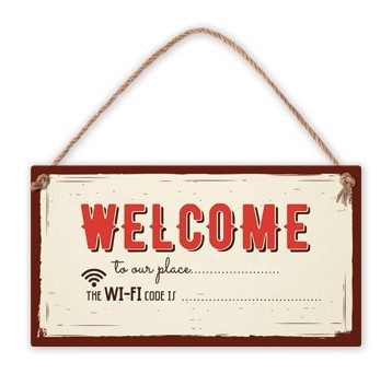 Табелка - Wi-fi code is… | Ozone.bg