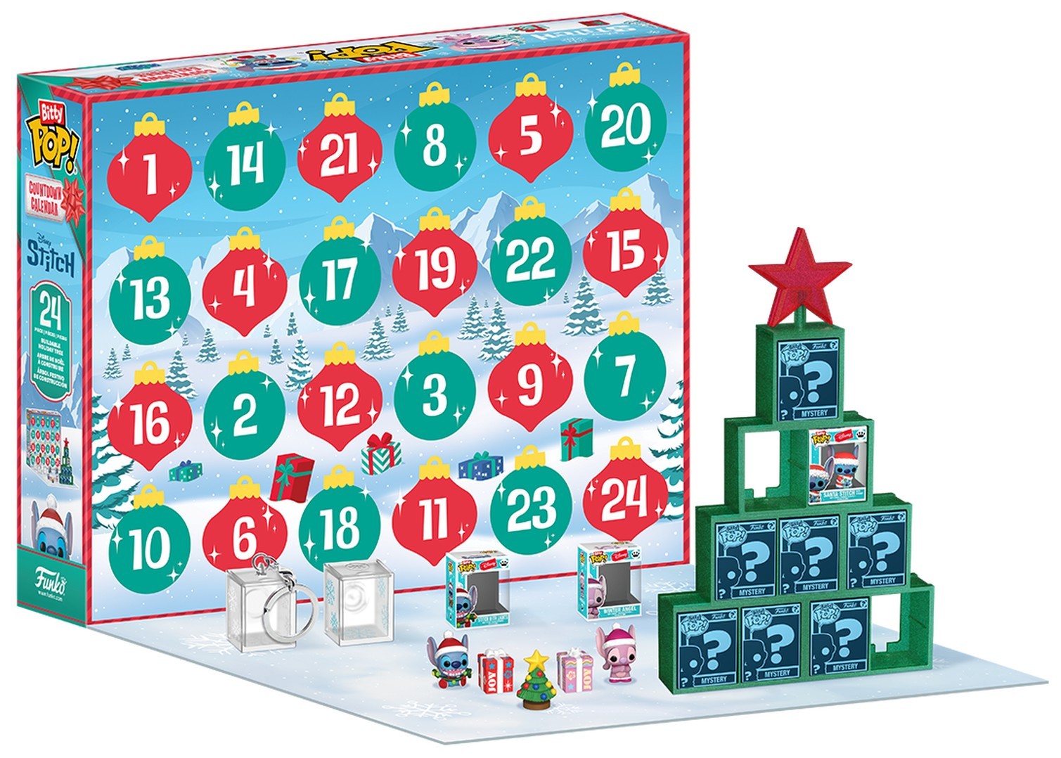 Тематичен календар Funko Bitty POP! Countdown Calendar: Stitch ...