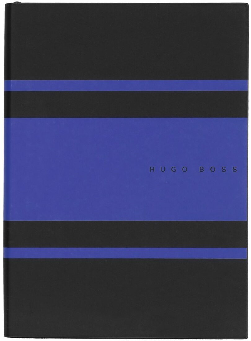 Тефтер Hugo Boss Gear Matrix - A5, с редове, син | Ozone.bg
