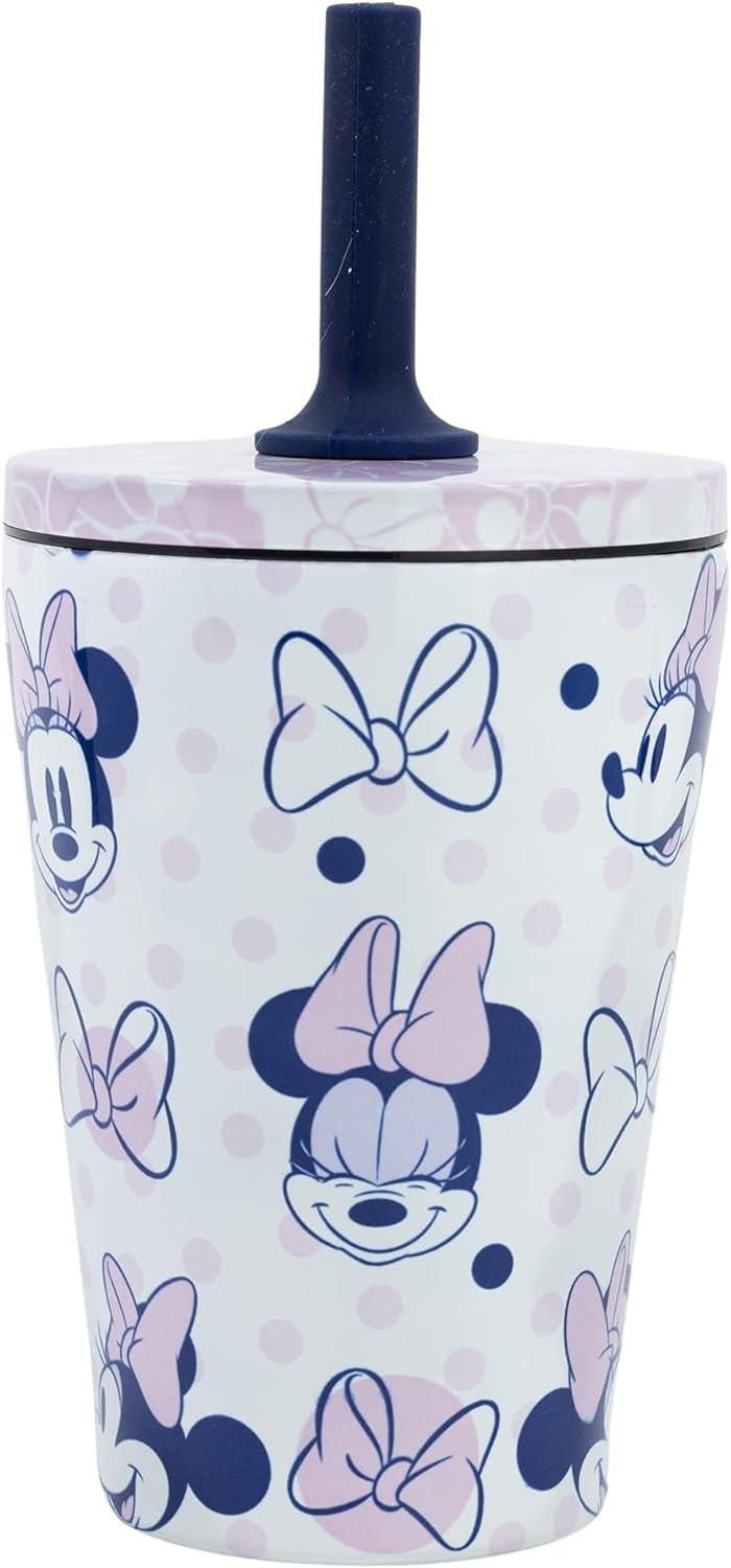 Термочаша със сламка Stor Minnie Mouse - Awesome Faces, 360 ml | Ozone.bg