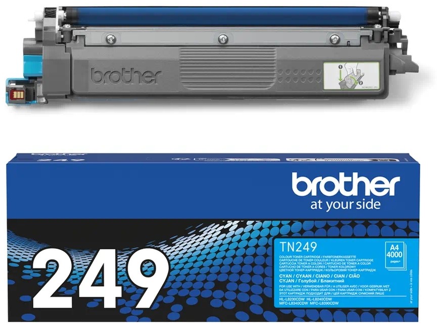Тонер касета Brother - TN-249C, синя | Ozone.bg