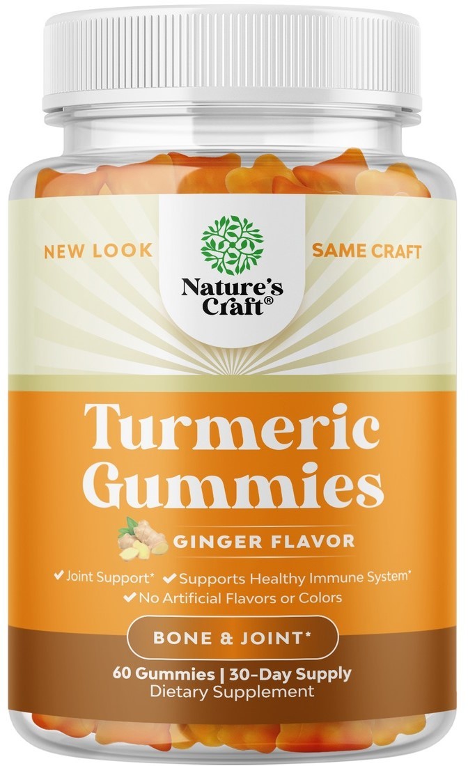 Turmeric Gummies, 60 желирани таблетки, Nature's Craft | Ozone.bg