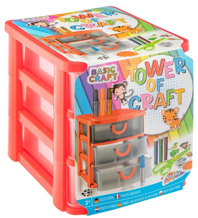 Творчески комплект Grafix Basic Craft - шкаф с 3 чекмеджета и крафт материали | Ozone.bg