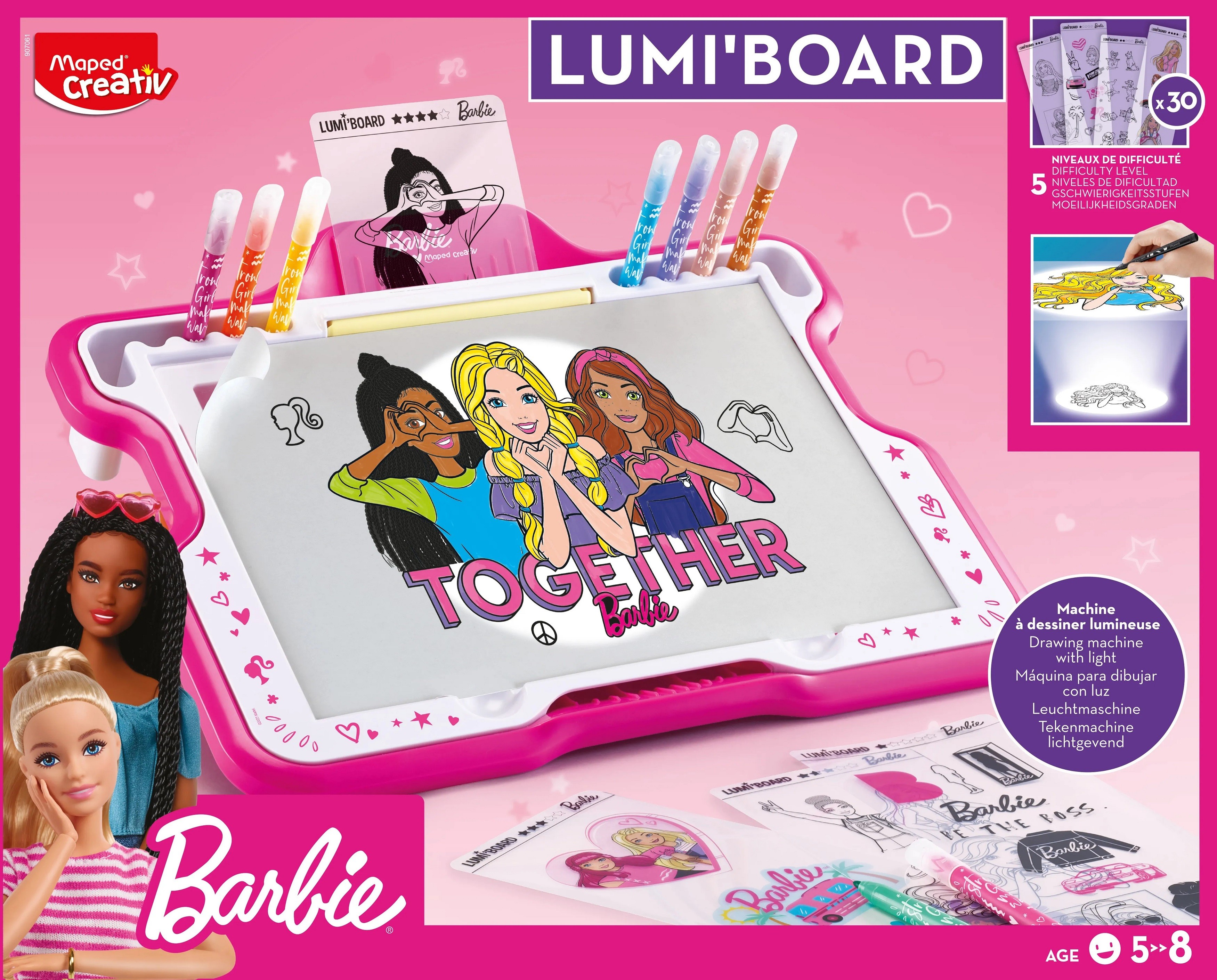 Творчески комплект Maped Creativ - Lumi Board Barbie | Ozone.bg
