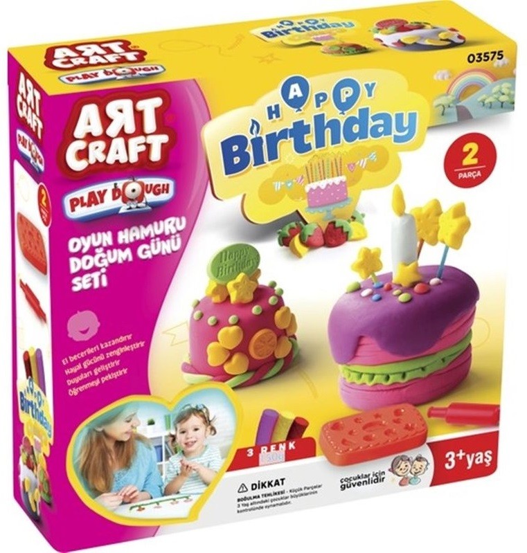 Творчески комплект с пластилин Art Craft - Рожден ден, 150 g | Отлична ...