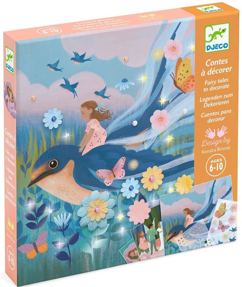 Творчески комплект Djeco - Декорирай приказка, Палечка | Ozone.bg