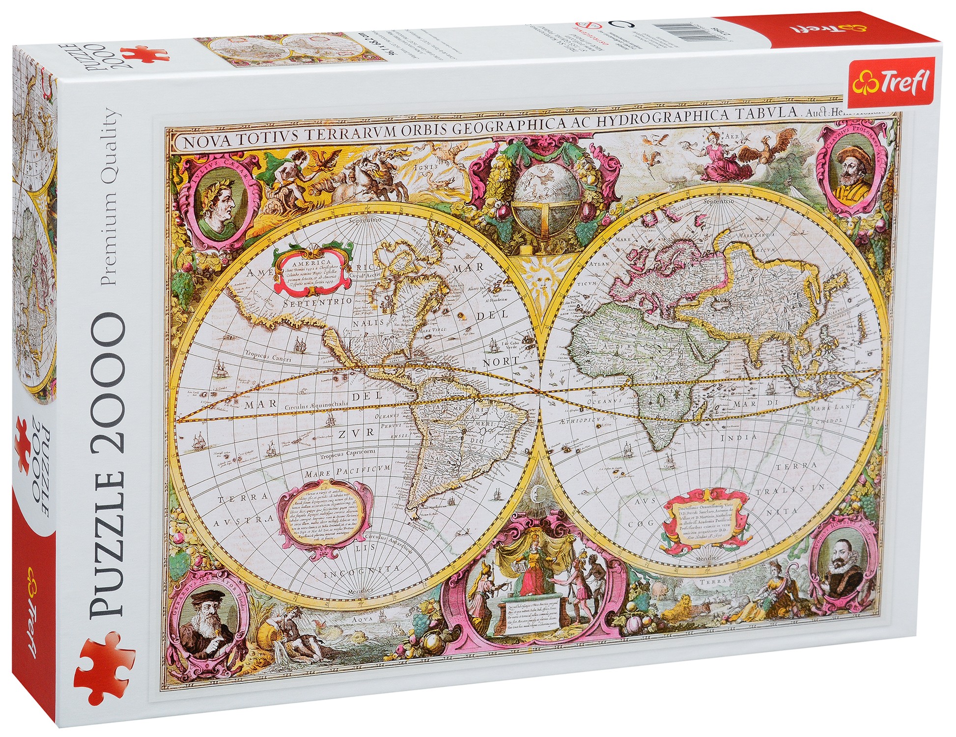 Пъзел Trefl от 2000 части - Карта на Земята | Супер цена | Ozone.bg