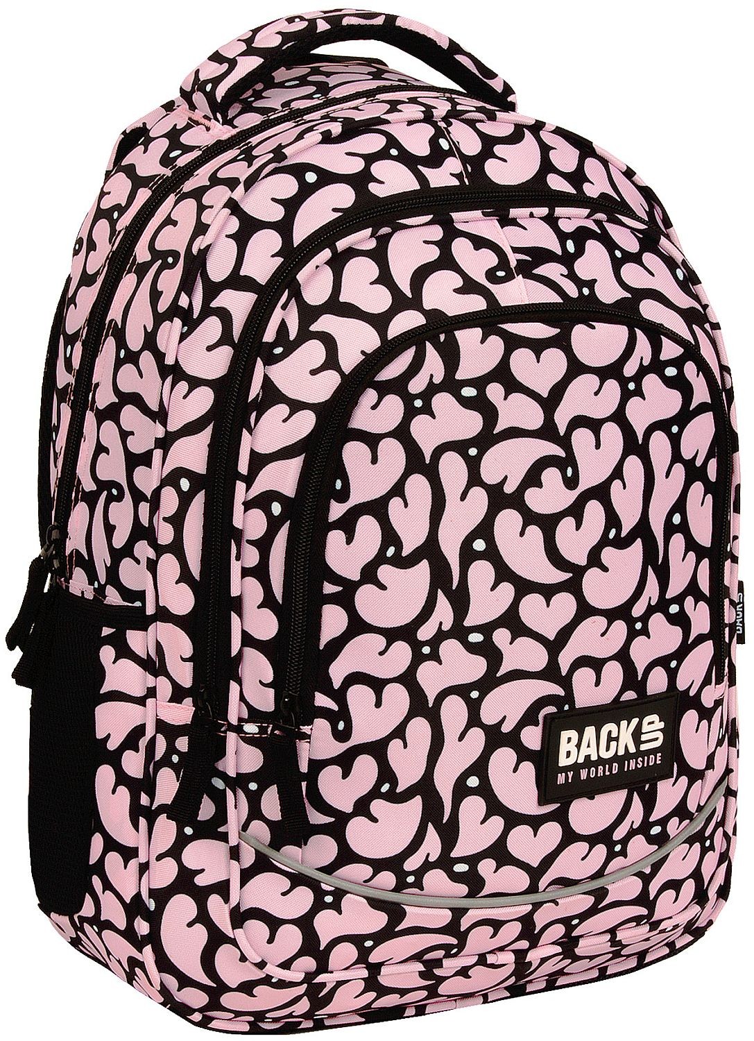 Ученическа раница Back Up X - Hearts, с 3 отделения | Ozone.bg