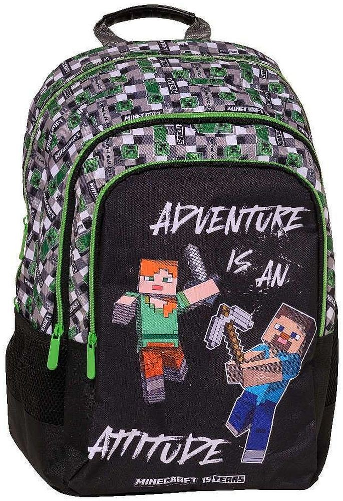 Ученическа раница Graffiti Minecraft - С несесер | Ozone.bg
