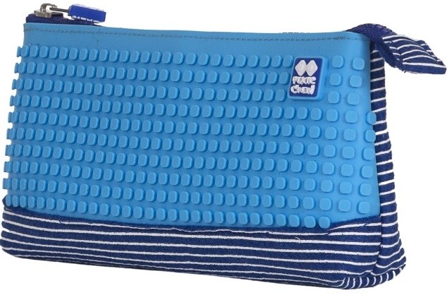 Ученически несесер Pixie Crew PXA02 - син/райета | Ozone.bg