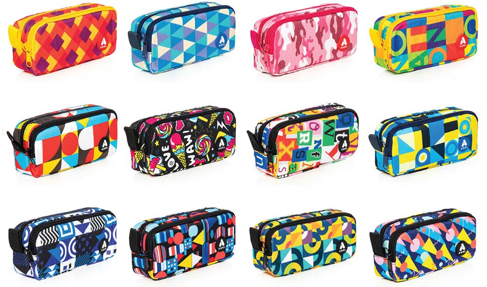 Ученически несесер Adel 23-1 Corner - С 2 ципа | Ozone.bg