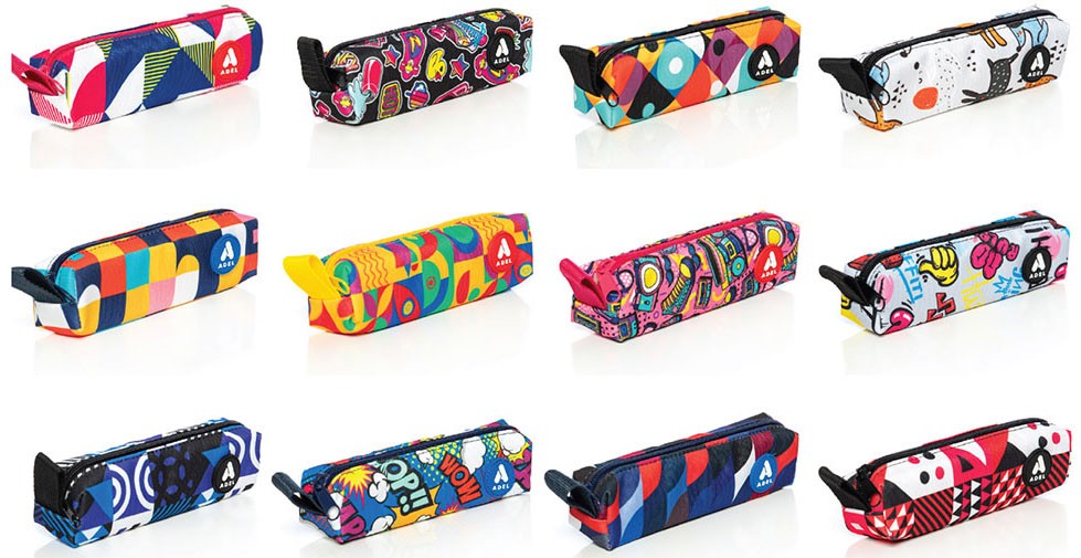 Ученически несесер Adel 23-2 Corner - Slim, с 1 цип | Ozone.bg