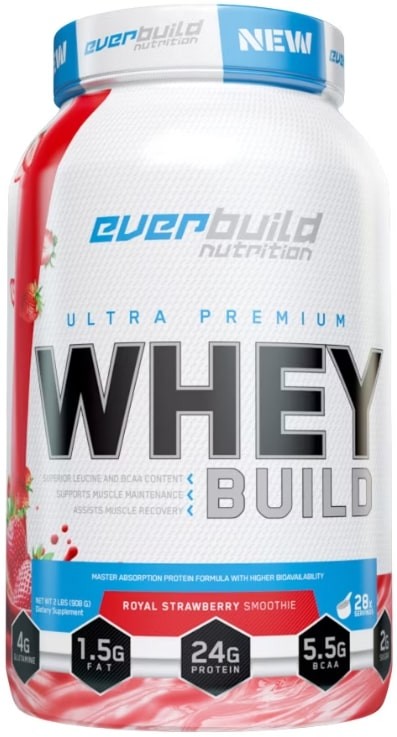 Ultra Premium Whey Build, ягодово смути, 908 g, Everbuild | Ozone.bg