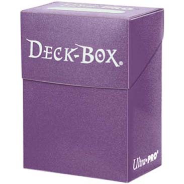 Ultra Pro Solid Deck Box - Standard & Small Size - Purple | Ozone.bg