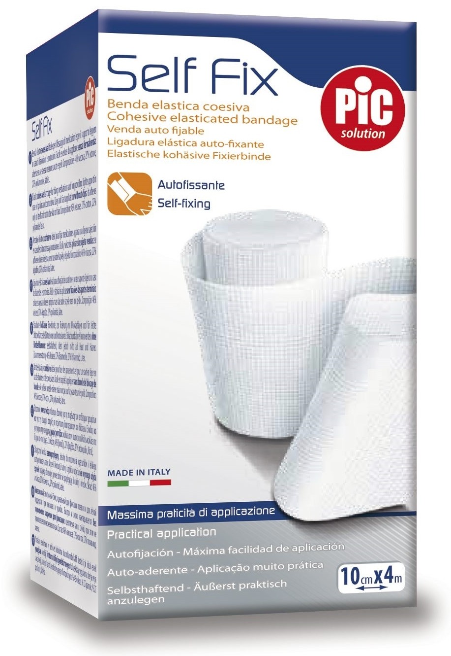Self Fix Универсален еластичен бинт, 10 cm х 4 m, Pic Solution | Ozone.bg