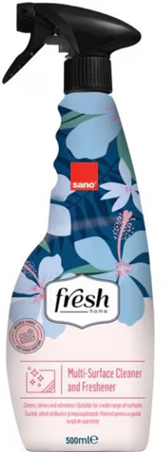 Универсален почистващ спрей Sano - Fresh Home, 500 ml | Ozone.bg
