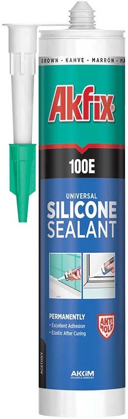 Универсален силикон Akfix - 100E, 280 ml, черен | Ozone.bg