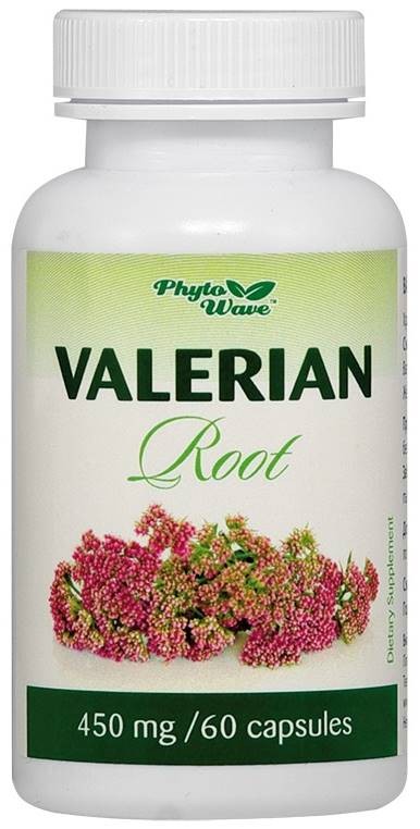 Valerian Root, 450 mg, 60 капсули, Phyto Wave | Ozone.bg