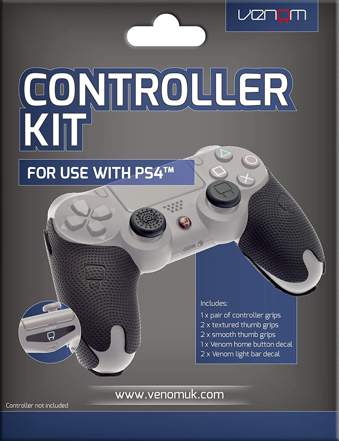 Venom Controller Kit - за PS4, черен | Ozone.bg