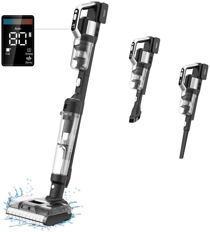 Вертикална прахосмукачка JIMMY - PW11, HEPA, сребриста/черна | Ozone.bg