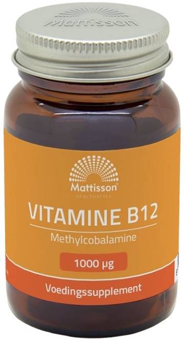 Vitamin B12, 1000 µg, 60 таблетки за смучене, Mattisson Healthstyle | Ozone.bg