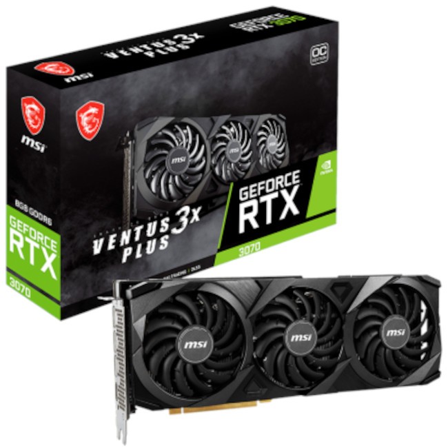 Видеокарта MSI - GeForce RTX 3070 Ventus 3X Plus, 8GB, GDDR6 | Ozone.bg