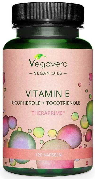 Vitamin E, Tocopherole + Tocotrinole, 120 капсули, Vegavero | Ozone.bg