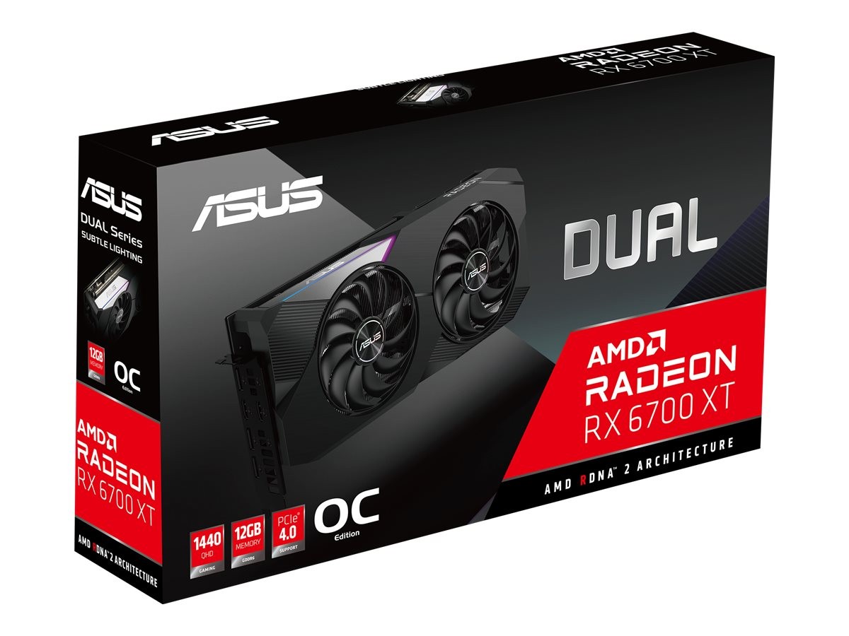 Видеокарта ASUS - Dual Radeon RX 6700 XT, 12GB, GDDR6 | Ozone.bg