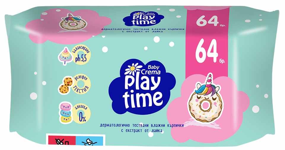 Влажни кърпички Baby Crema Play time - Crispy cookies and Magic donut ...