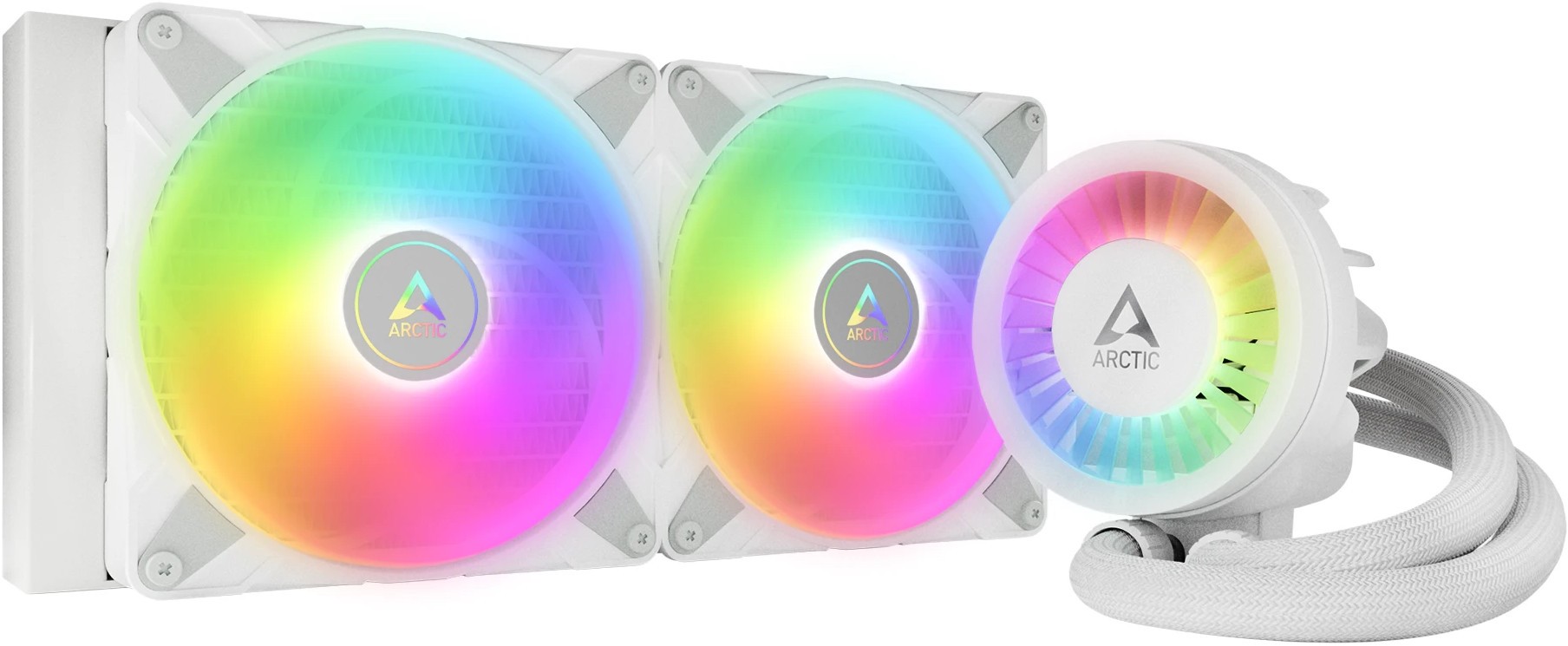 Воден охладител Arctic - Liquid Freezer III 240 A-RGB White, 2x120 mm ...