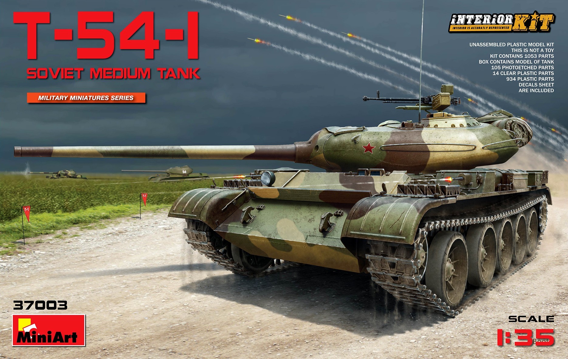 Военен сглобяем модел - T-54-1 Съветски среден танк (T-54-1 SOVIET ...