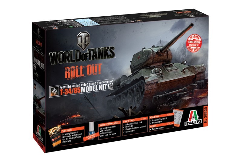 Военен сглобяем модел - Съветски среден танк T-34/85 - World of Tanks ...