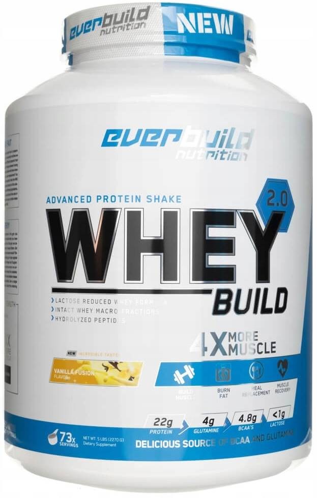 Whey Build 2.0, ванилия, 2270 g, Everbuild | Ozone.bg
