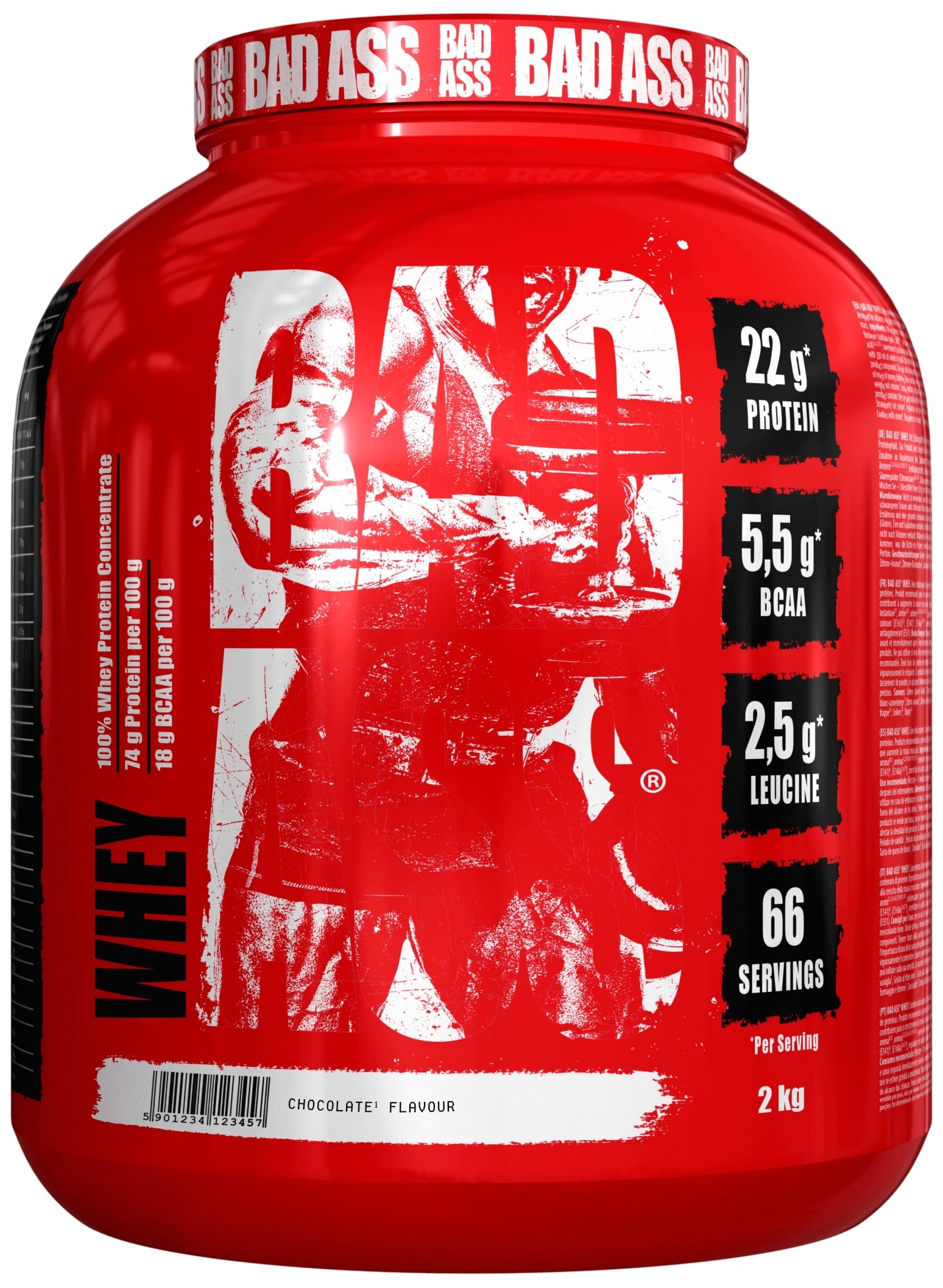 Whey Premium Protein, Snickers, 2 kg, Bad Ass | Ozone.bg