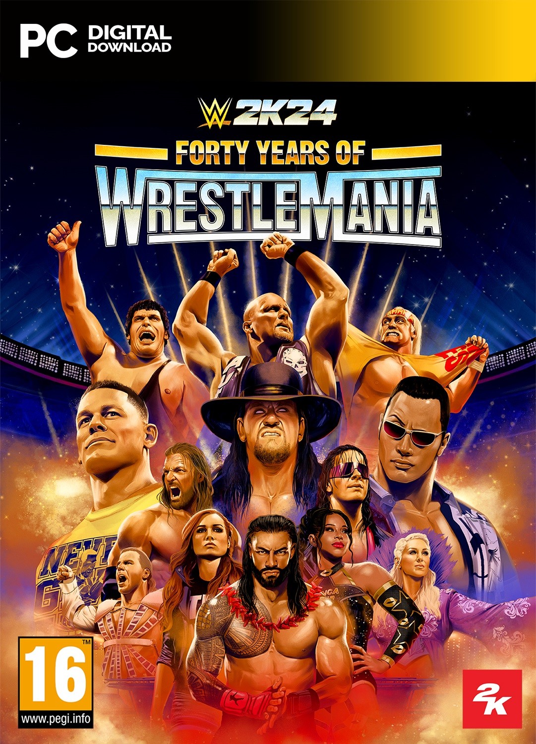 WWE 2K24 - 40 Years of Wrestlemania Edition (PC) - digital | Ozone.bg