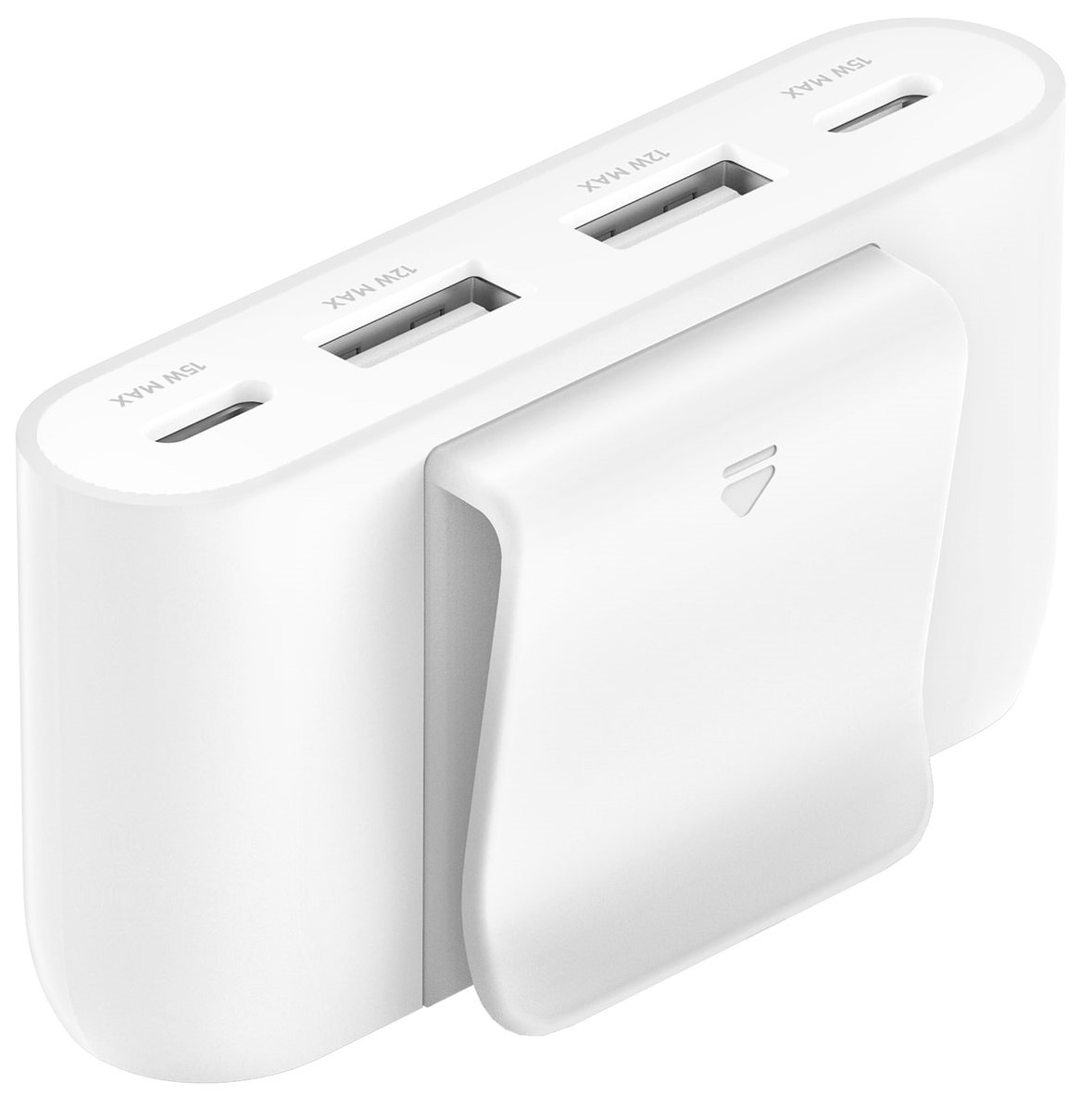 Зарядно устройство Belkin - USB Power Extender, 4 порта, USB-C, бяло ...