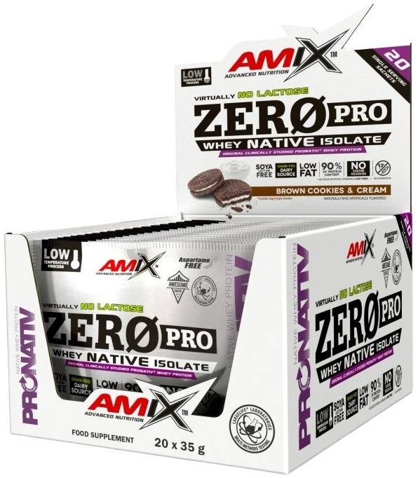 Zero Pro Sachets Box, бял шоколад, 20 сашета x 35 g, Amix | Ozone.bg