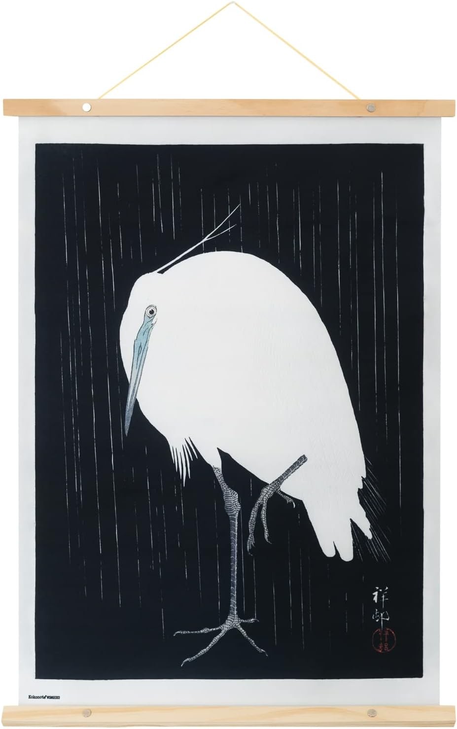 Знаме Erik Art: Ohara Koson - Egret In The Rain | Ozone.bg