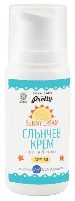 Zoya Goes Pretty Био слънцезащитен крем за лице и тяло, SPF30, 100 g ...