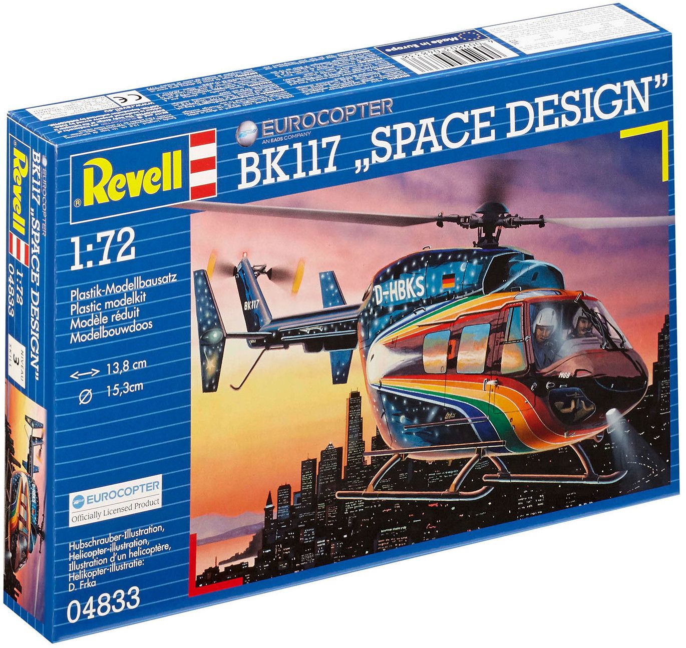 Сглобяем модел на хеликоптер Revell - BK-117 Space (04833) | Ozone.bg