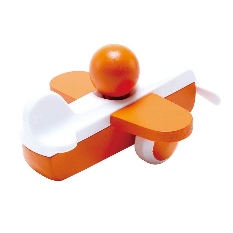 Дървена играчка Hape - Самолетче, оранжево | Отлична цена | Ozone.bg