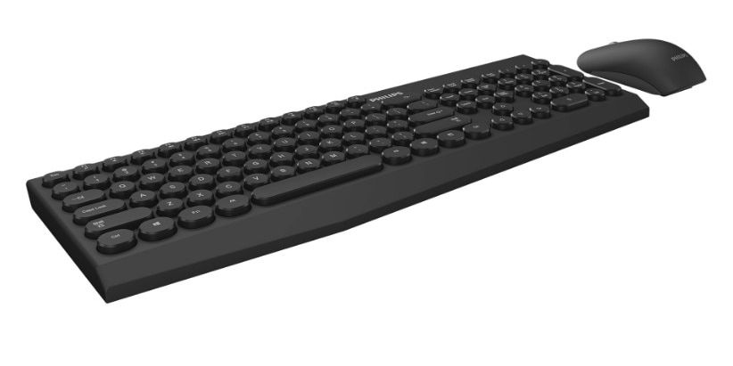 Комплект мишка и клавиатура Philips - C323,безжичен, черен | Ozone.bg