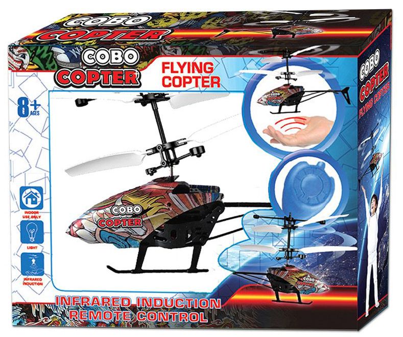 Летящ хеликоптер Chippo Toys Cobo Copter - Графити дизайн, със сензори ...
