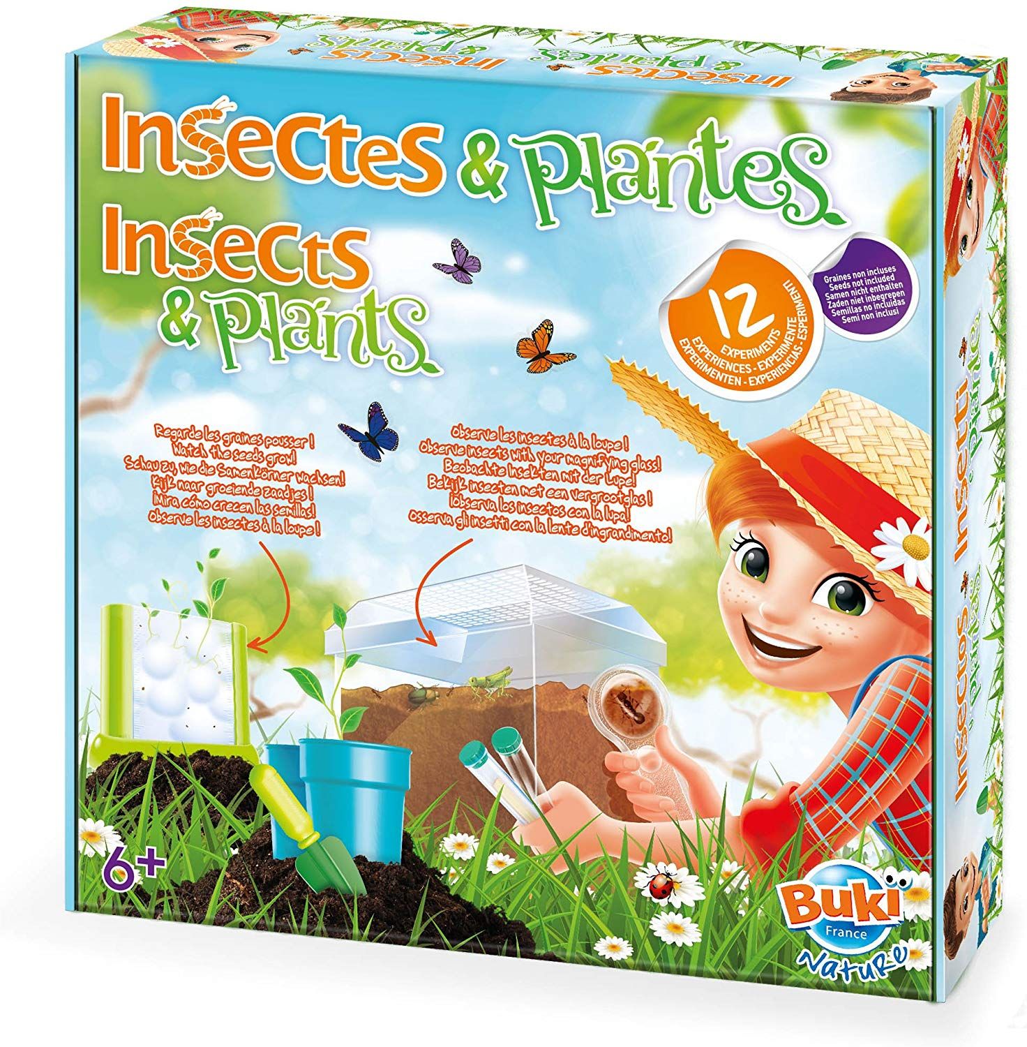 Изследователски комплект Buki Nature - Насекоми и растения | Отлична ...