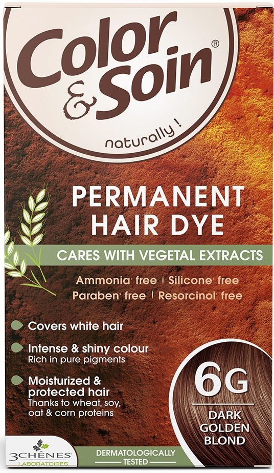 3 Chenes Color & Soin Боя за коса, 6G Тъмнозлатисто рус цвят | Ozone.bg