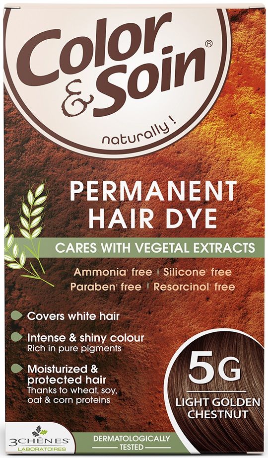 3 Chenes Color & Soin Боя за коса, 5G Светло златистокестеняв цвят ...