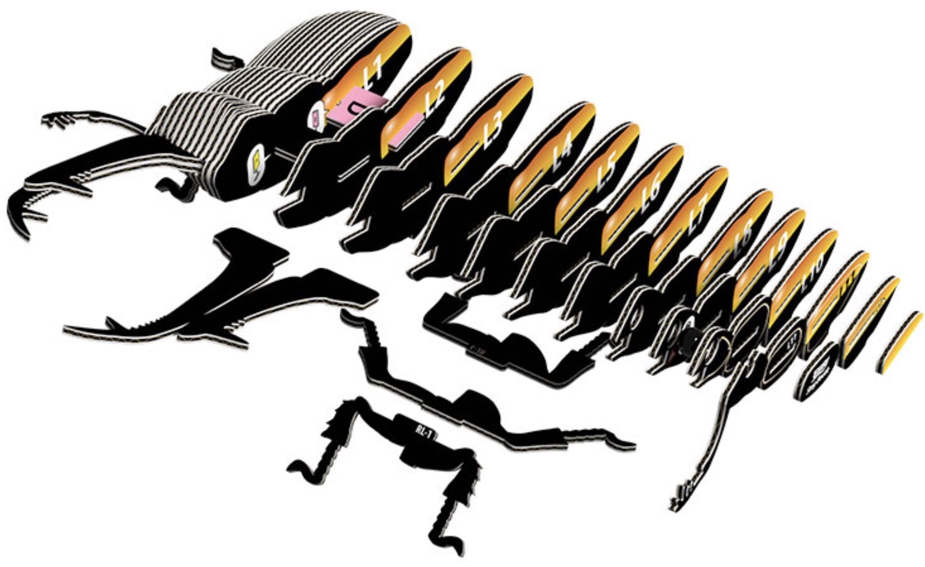 3D фигурка за сглобяване Eugy - Бръмбар Рогач | Отлична цена | Ozone.bg